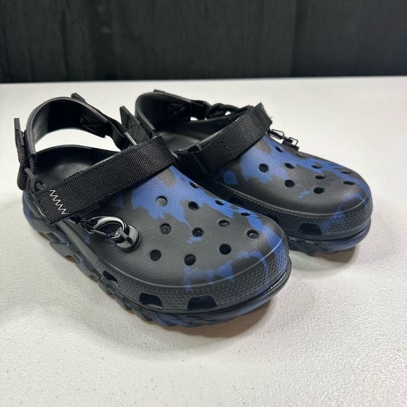 CROCS | Shoes | Crocs Duet Max Clog Post Malone Blue Camo Sz W8 M6 ...